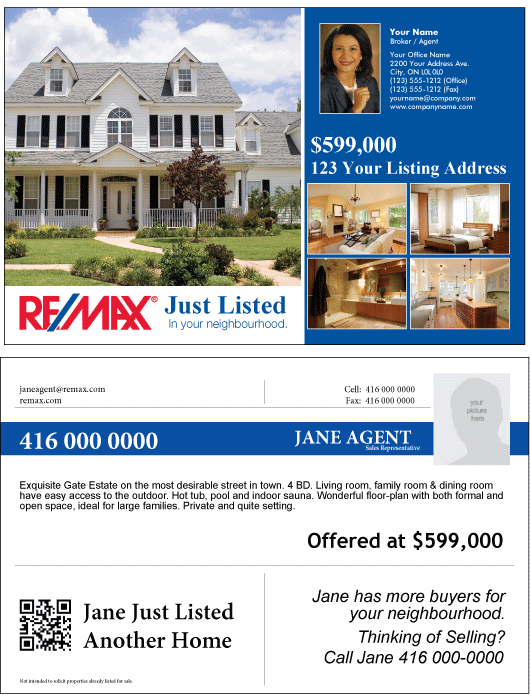 PrintForLessCanada.com - REMAX Realty Full Colour Postcards Starting ...