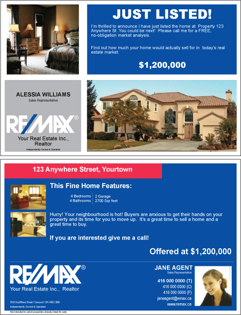 PrintForLessCanada.com - REMAX Realty Full Colour Postcards Starting ...